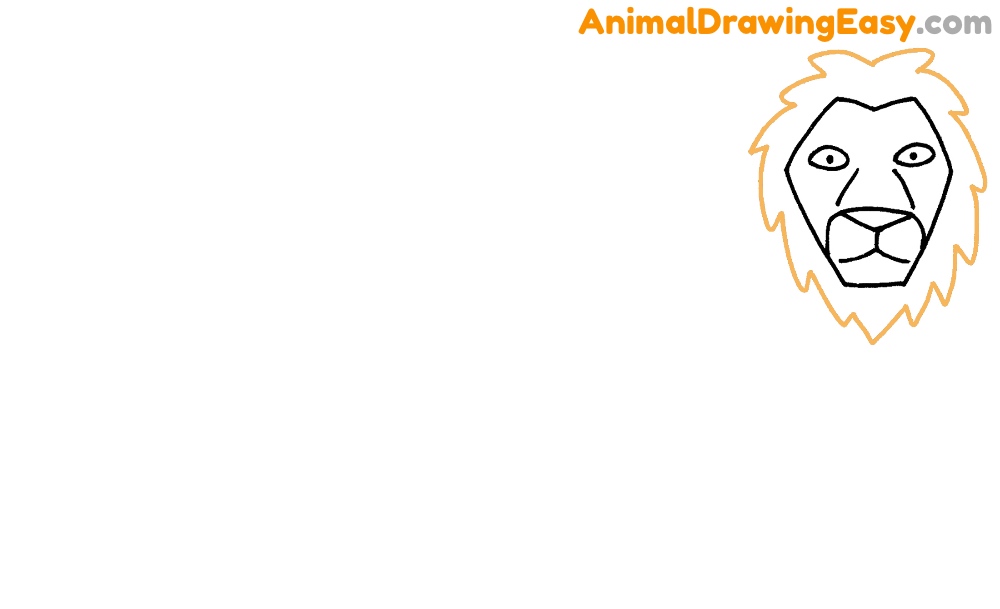 How to Draw a Lion - Animaldrawingeasy.com