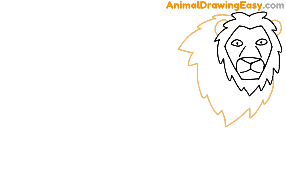 How to Draw a Lion - Animaldrawingeasy.com