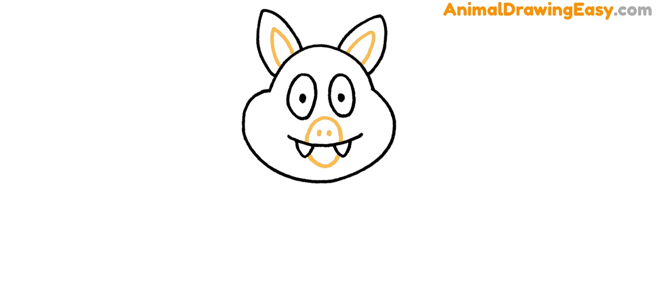 How to Draw a Bat - Animaldrawingeasy.com
